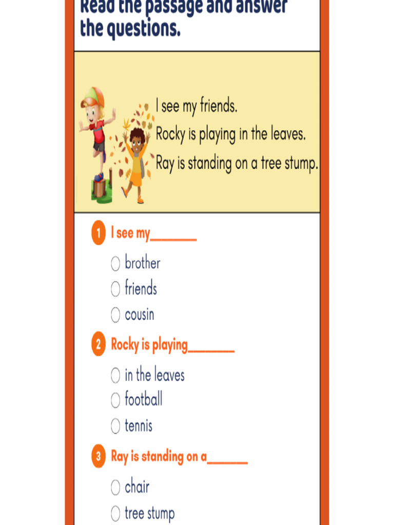 Reading Comprehension Activity Workbook For Kids 9 | PDF