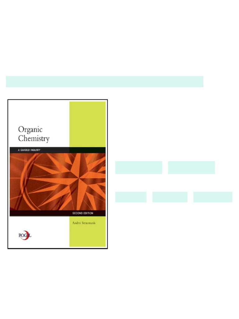 Organic Chemistry A Guided Inquiry 2nd Edition all chapters available | PDF