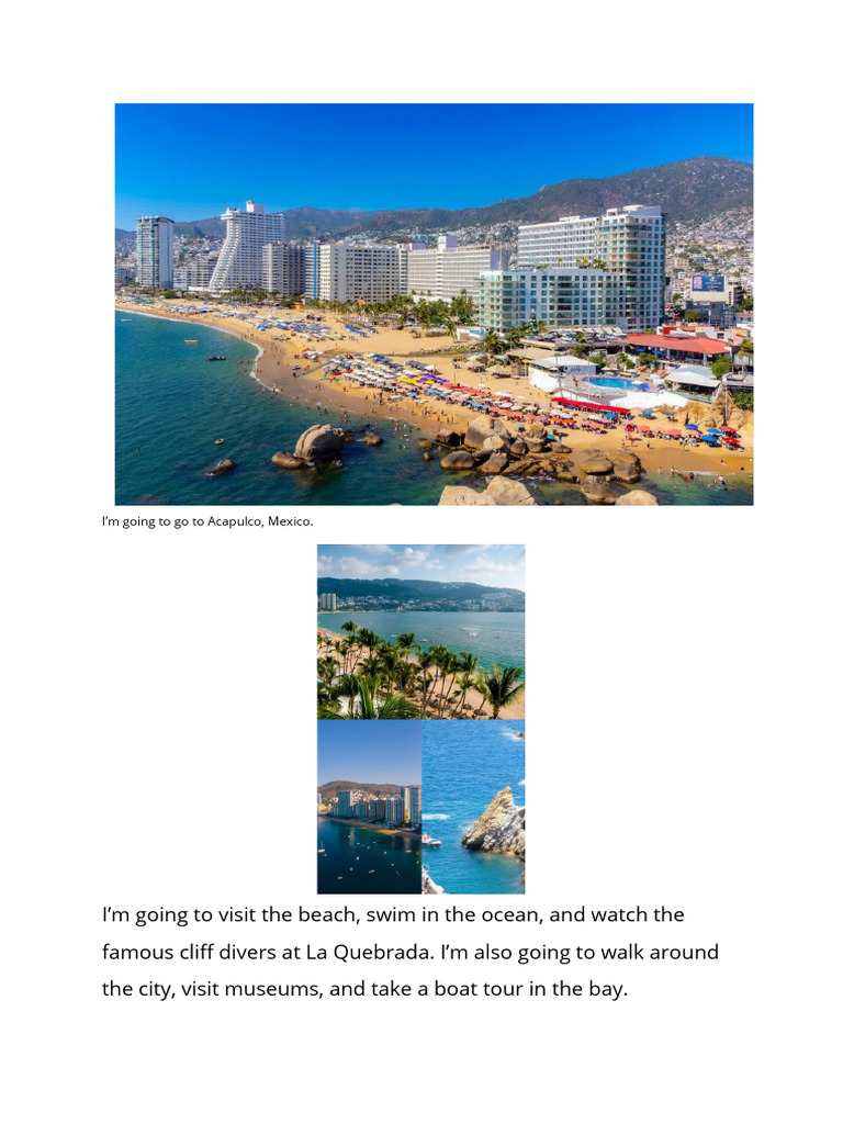 I’m Going to Visit the Beach, Swim in the Ocean, And Watch the Famous ...