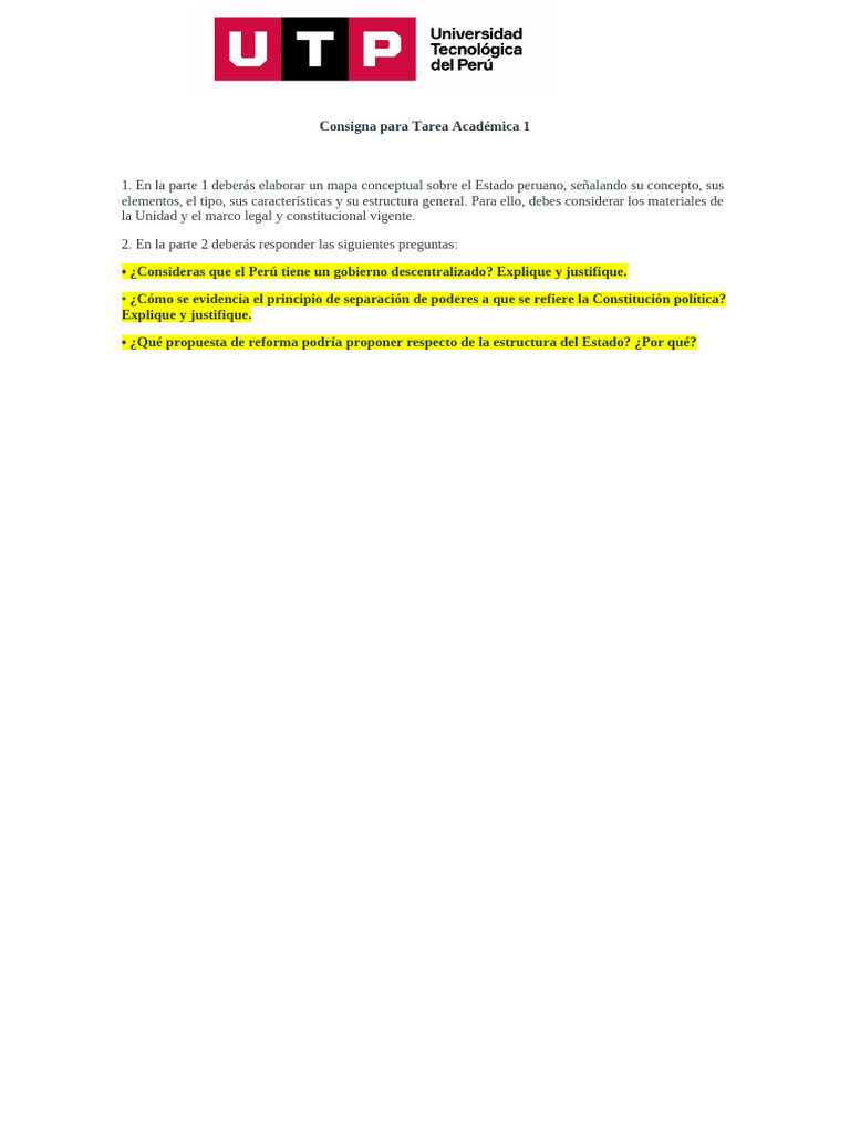? (AC - S02) Semana 02 - Tarea Académica 1 - Derecho Administrativo_ | PDF | Ciencias Políticas