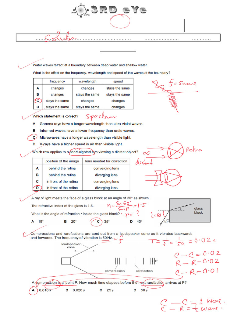 Phy MM Mech Waves Light Sound Electric 1st T Test 25 | PDF