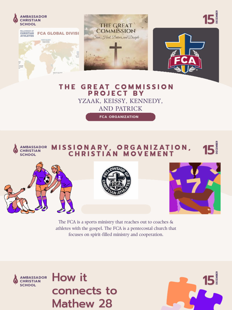 The Great Commission project by Patrick, Yzaak, Keissy, and Kennedy ...