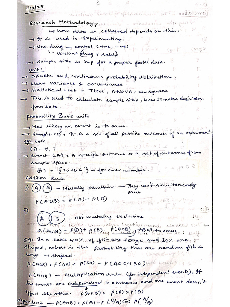 Research Methodology Notes (CC - Sreya) | PDF