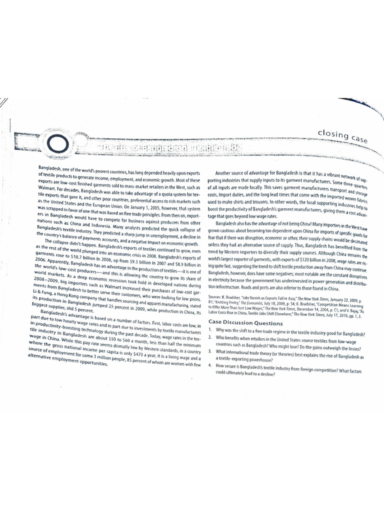 Case Study Trade Theory | PDF