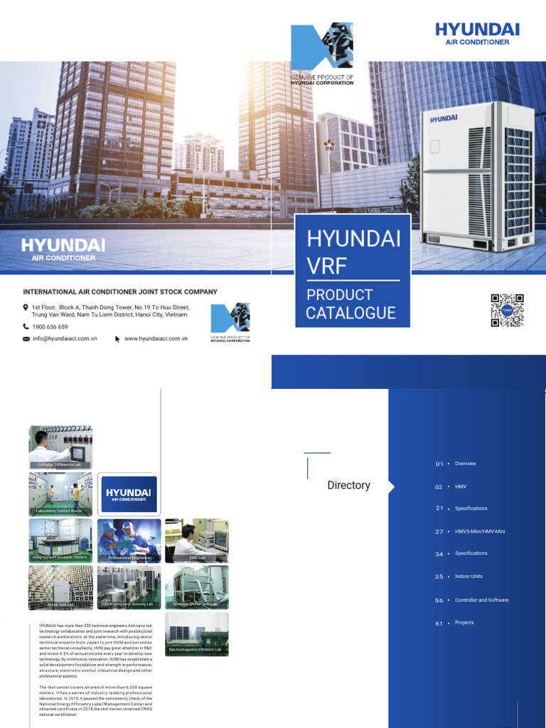 Catalog Hyundai 2025 Vrf Full 2025 | PDF | Power Inverter | Electrical ...