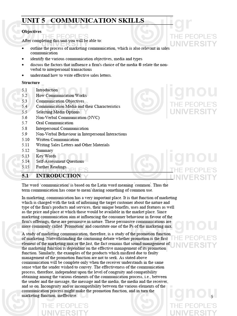 COMMUNICATION SKILLS | PDF | Communication | Nonverbal Communication