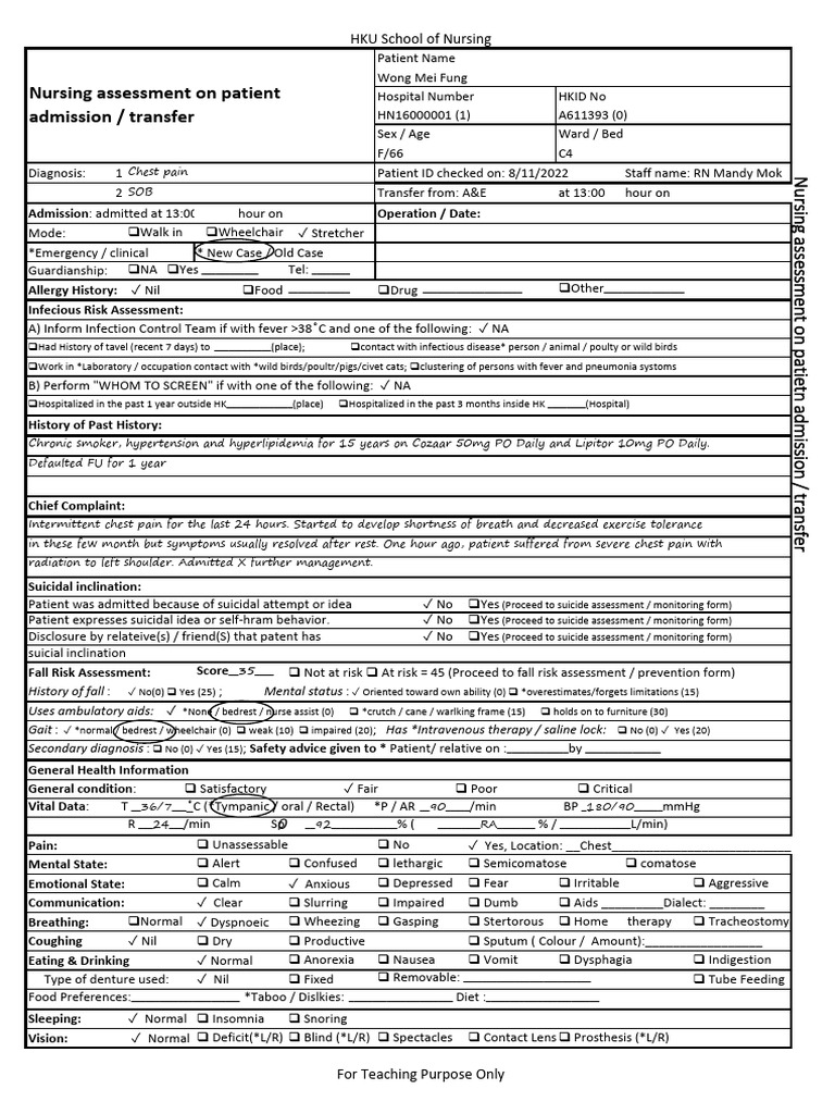 Sim_lab_Case_1.pdf | PDF | Infection | Diseases And Disorders