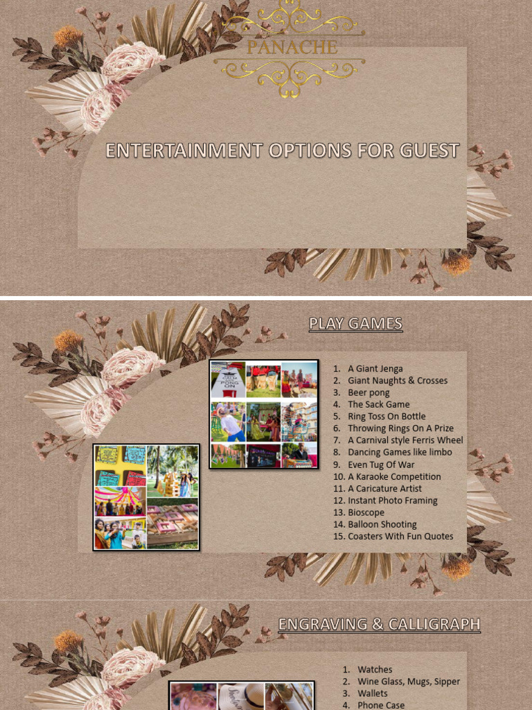 Fun Entertainment Options for Events | PDF