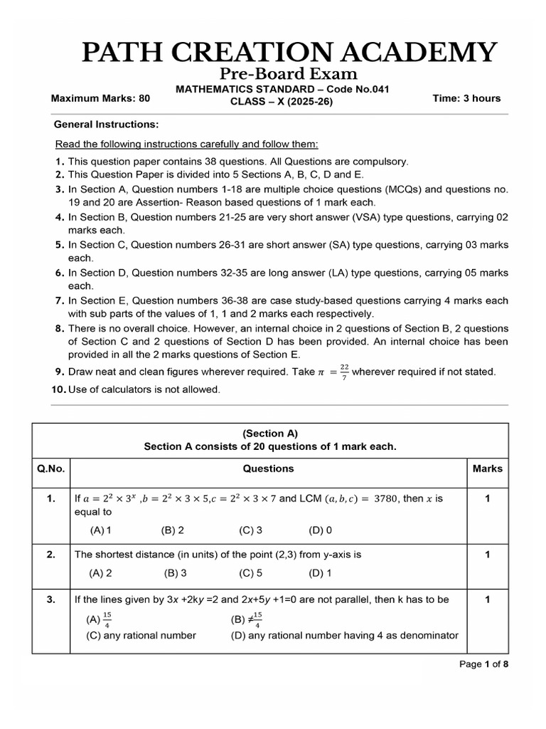 Math Problems and Solutions for Students | PDF | Circle | Area