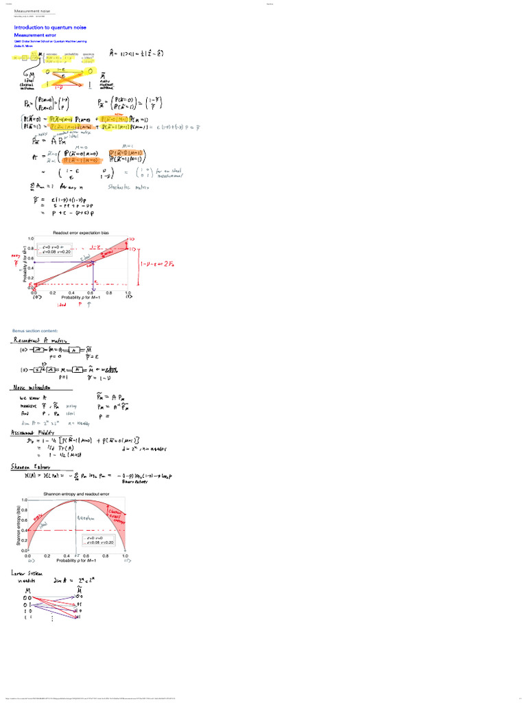 QGSS2021 LectureNotes Day3 LectureNotesSupplemental MeasurementNoise | PDF