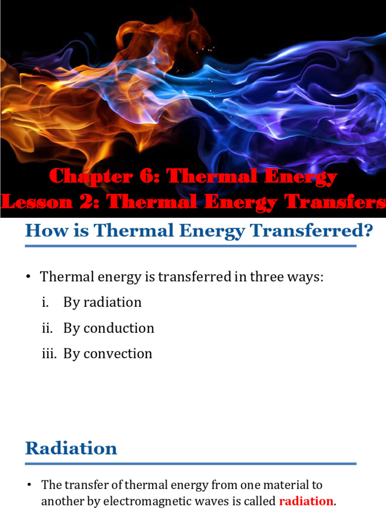 Understanding Thermal Energy Transfers | PDF | Convection | Thermal ...