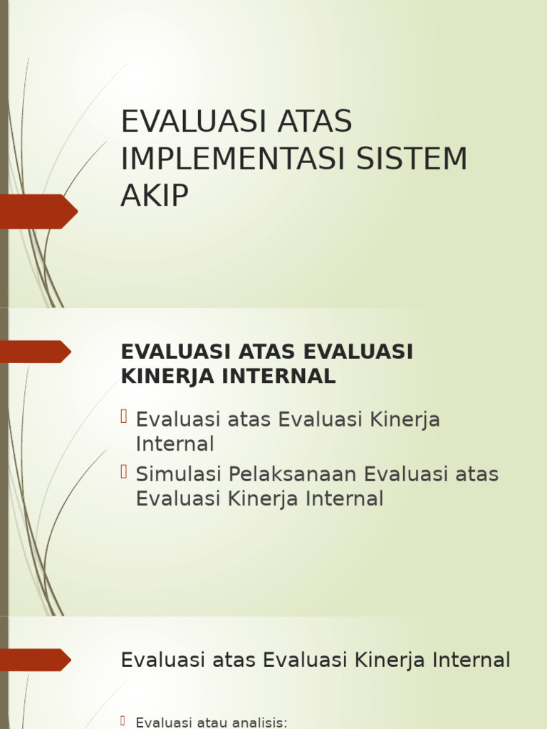 Hari 4 - Evaluasi Atas Implementasi Sistem Akip | PDF
