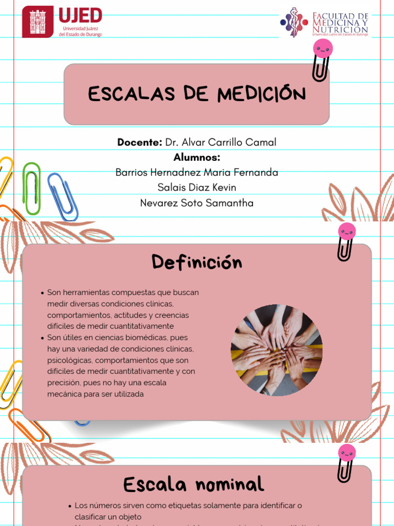 Escalas de Medición | PDF | Nivel de medida | Estadísticas