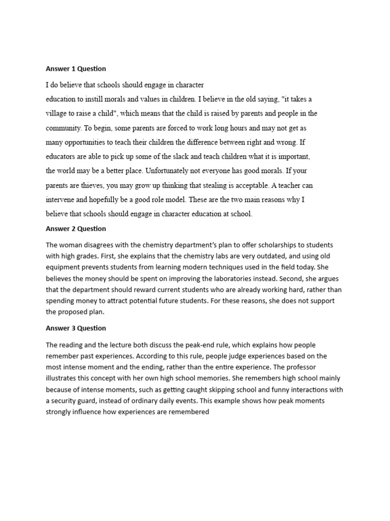 Importance of Character Education | PDF | Adaptation | Trees