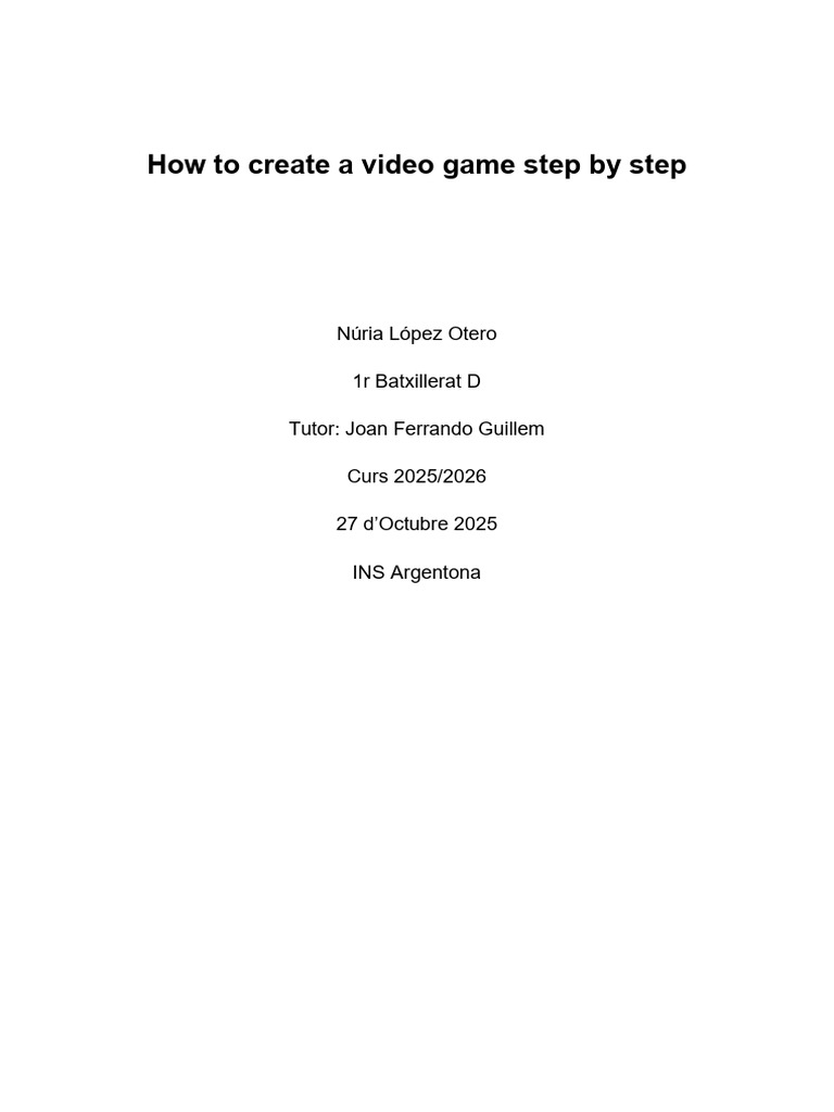 TDR Núria López Otero 1rBatxD | PDF | Video Game Consoles | Electronic ...