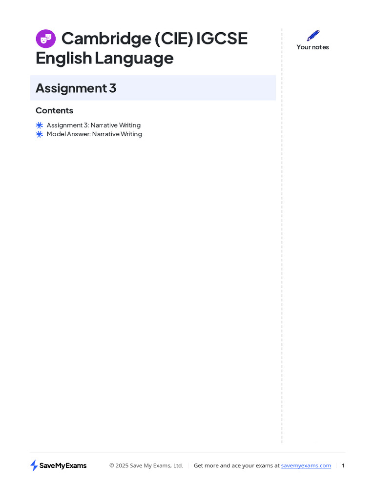 Assignment 3- Narrative Writing | PDF | Narrative | Plot (Narrative)