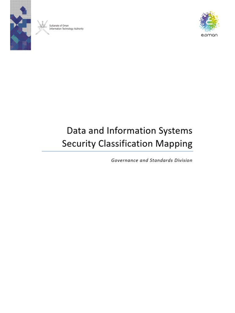 Data and Information Systems Security Classification Mapping v.1 | PDF ...