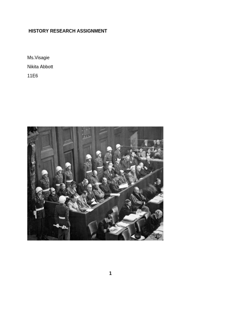 History Research Assignment | PDF | The Holocaust | Nazi Germany