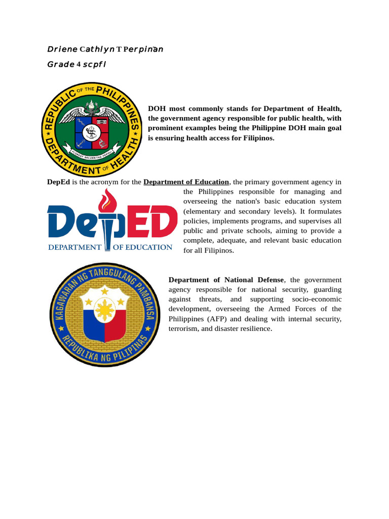 Overview of Philippine Government Agencies | PDF