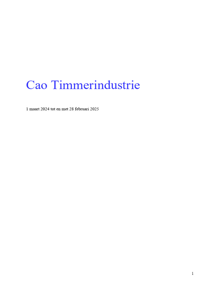 345-timmerindustrie-cao-01-03-2024-tm-28-02-2025-v09092024 (1) | PDF