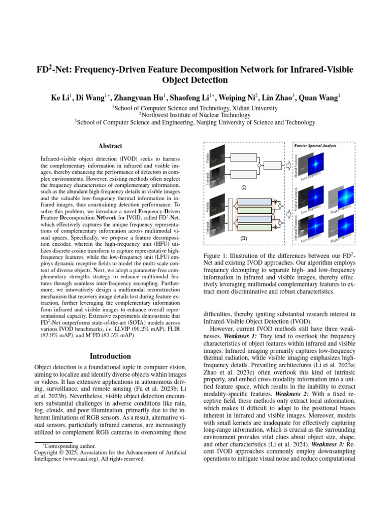 FD2Net Frequency-Driven Feature Decomposition Network for Infrared ...