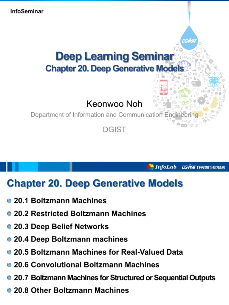 18. Chap 20 Deep Generative Models_Keonwoo Noh | PDF | Algorithms ...