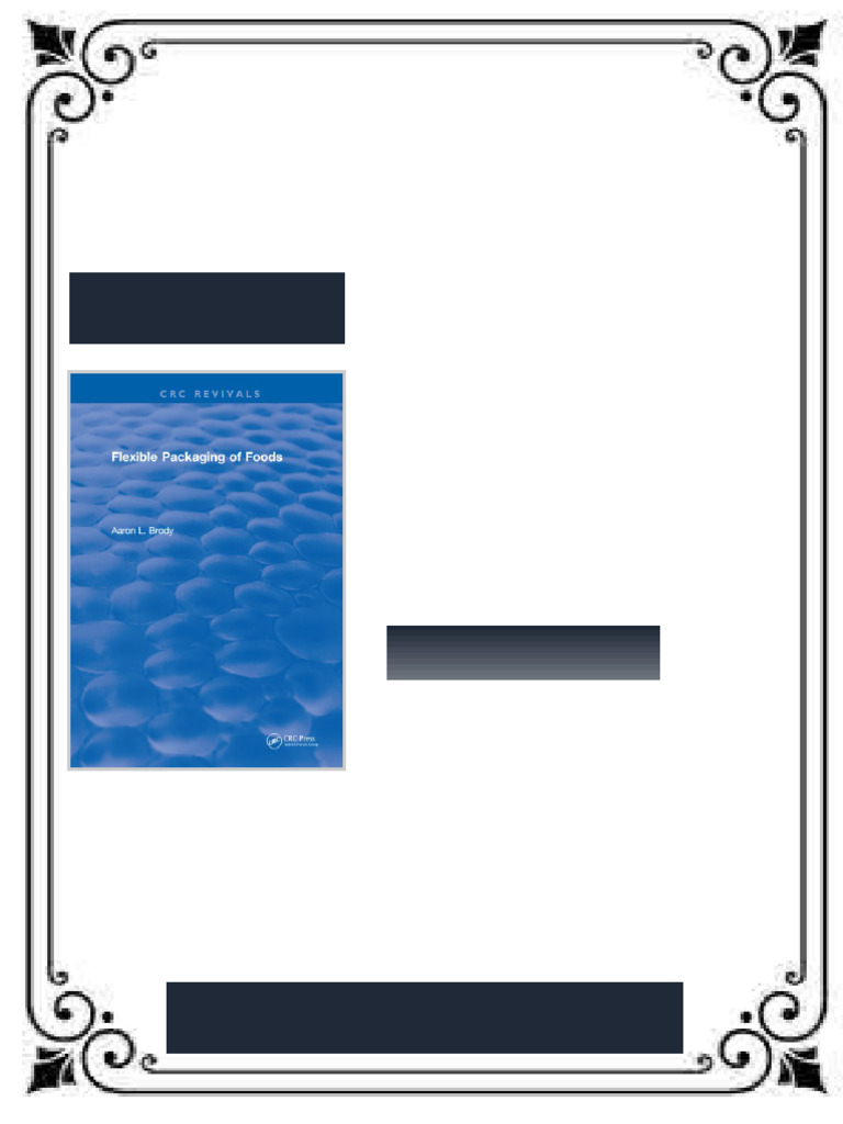 Revival Flexible Packaging Of Foods 1970 First Edition Aaron Brody ...