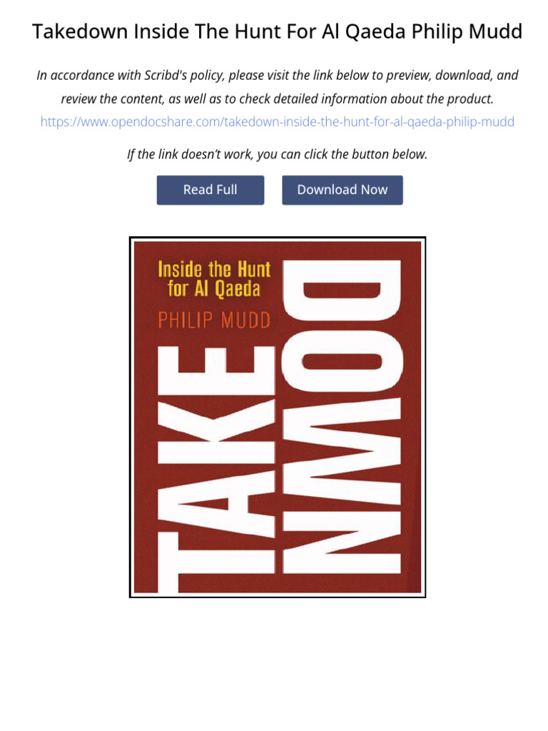 Takedown Inside The Hunt For Al Qaeda Philip Mudd | PDF | Hamid Karzai ...