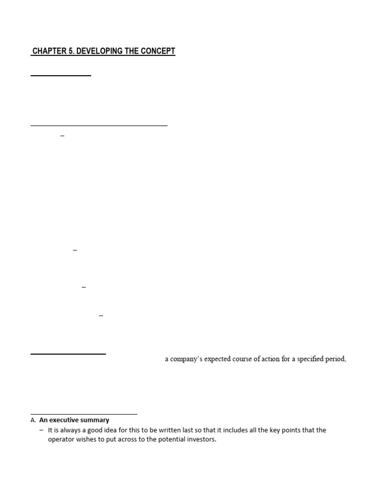 f & b Chapter 5. Developing the Concept | PDF | Franchising | Swot Analysis