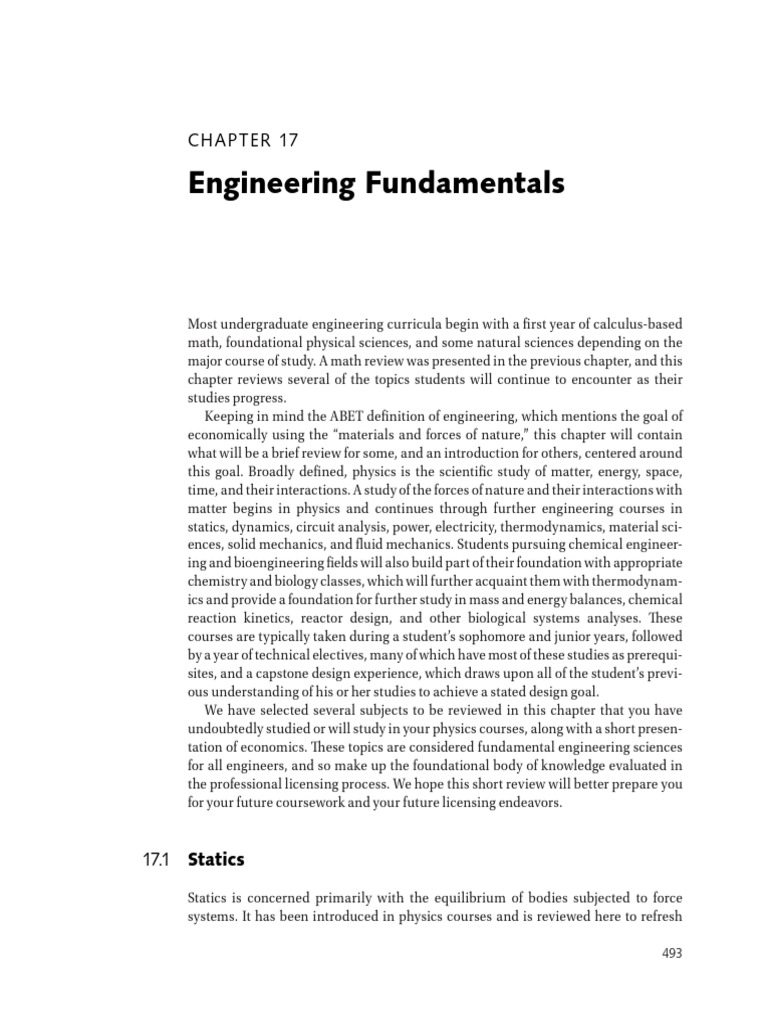 Chapter 17 Engineering Fundamentals | PDF | Acceleration | Force