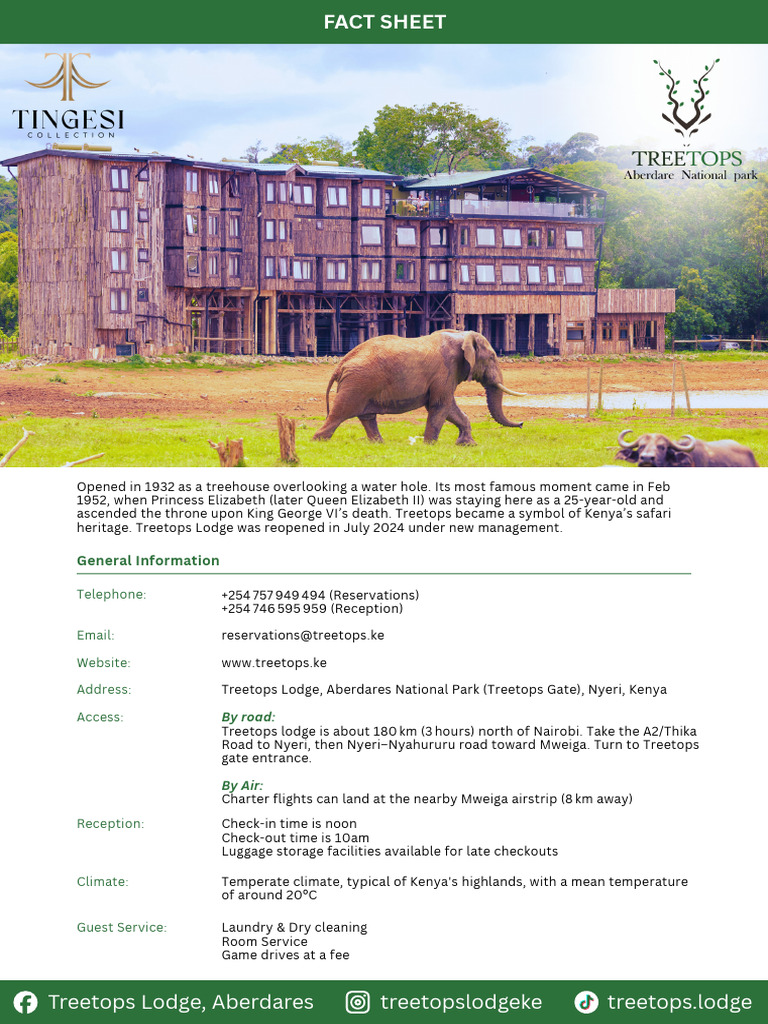 Tingesi Collection Fact Sheets | PDF | Resort | Restaurants