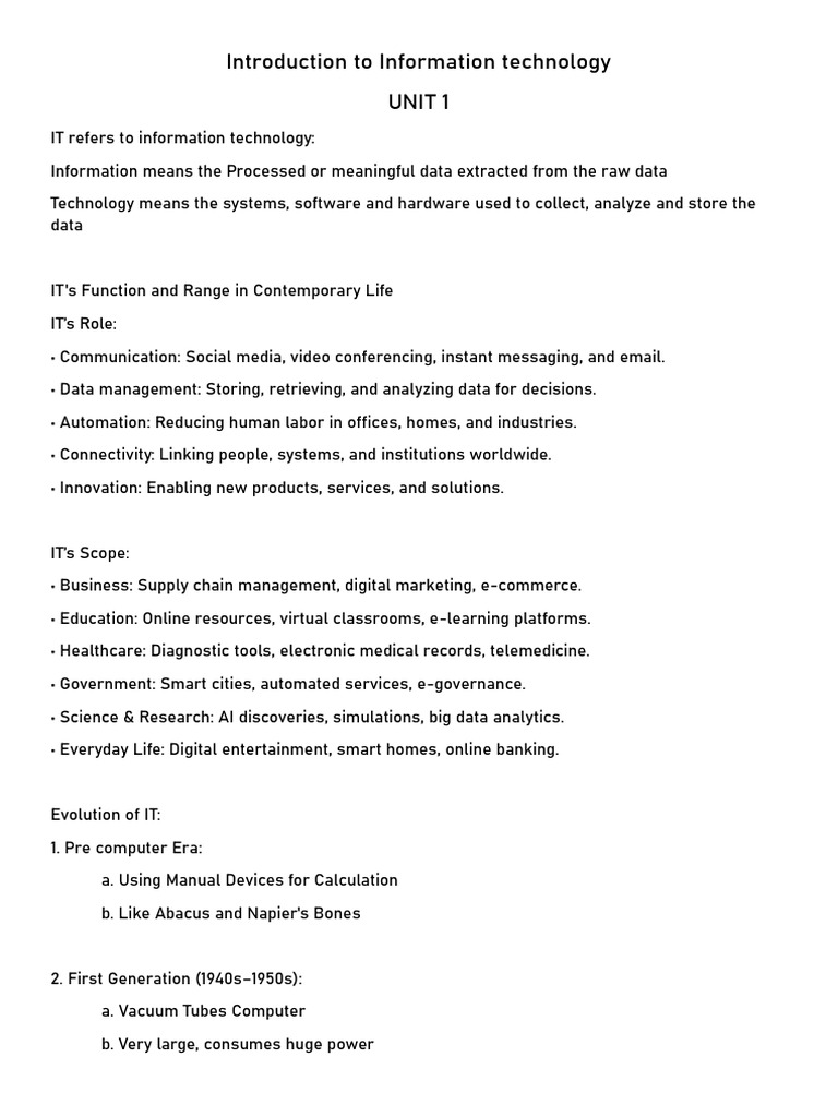 Overview of Information Technology Concepts | PDF | Computer Data ...