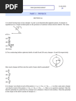 Xii Non Medical A RT - 01 P-I 05-04-2026 With Answer Key | PDF ...