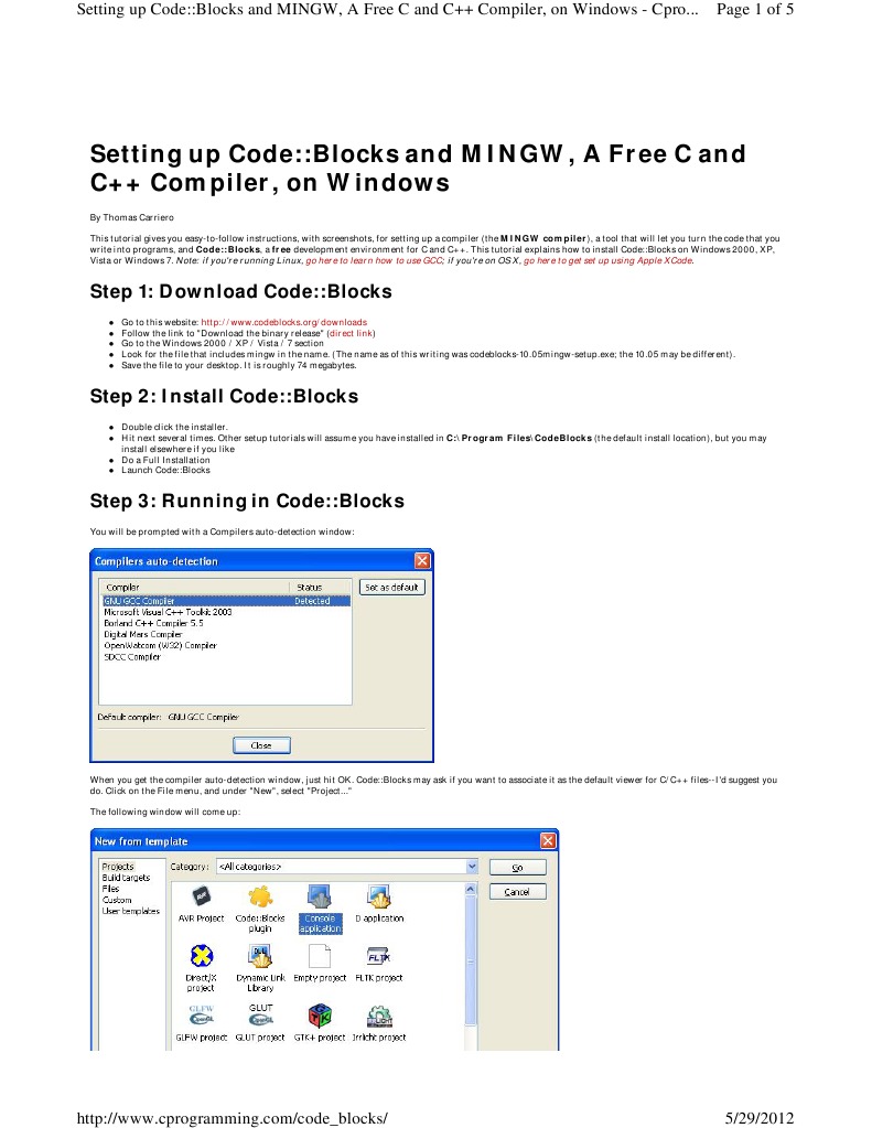 Code Blocks | PDF | Microsoft Windows | Windows Vista
