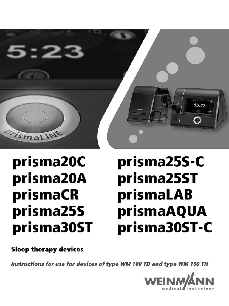 prismaLINE User Manual | PDF | Sleep Apnea | Medical Specialties