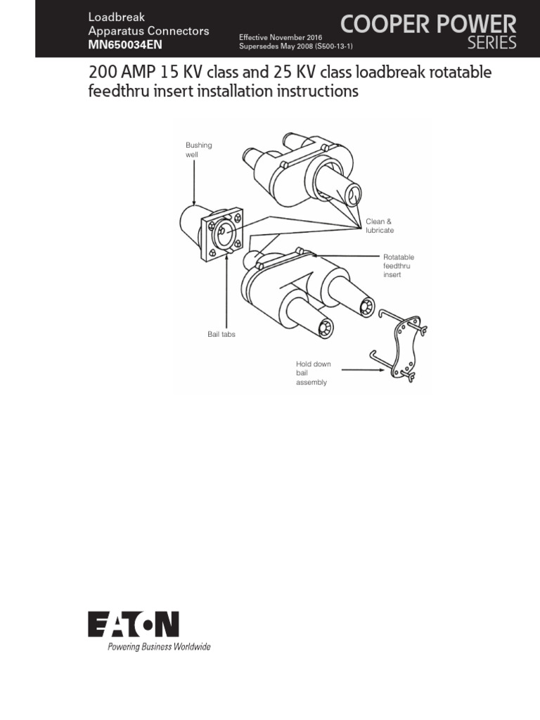 Loadbreak Feedthru Insert Installation Guide | PDF | Contractual Term ...