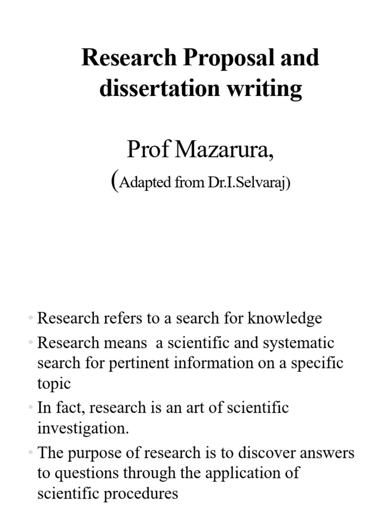 1.0 Proposal writing | PDF | Hypothesis | Methodology