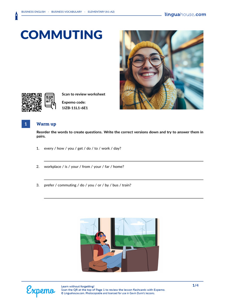 Business English: Commuting Vocabulary | PDF | Land Vehicles | Motor ...