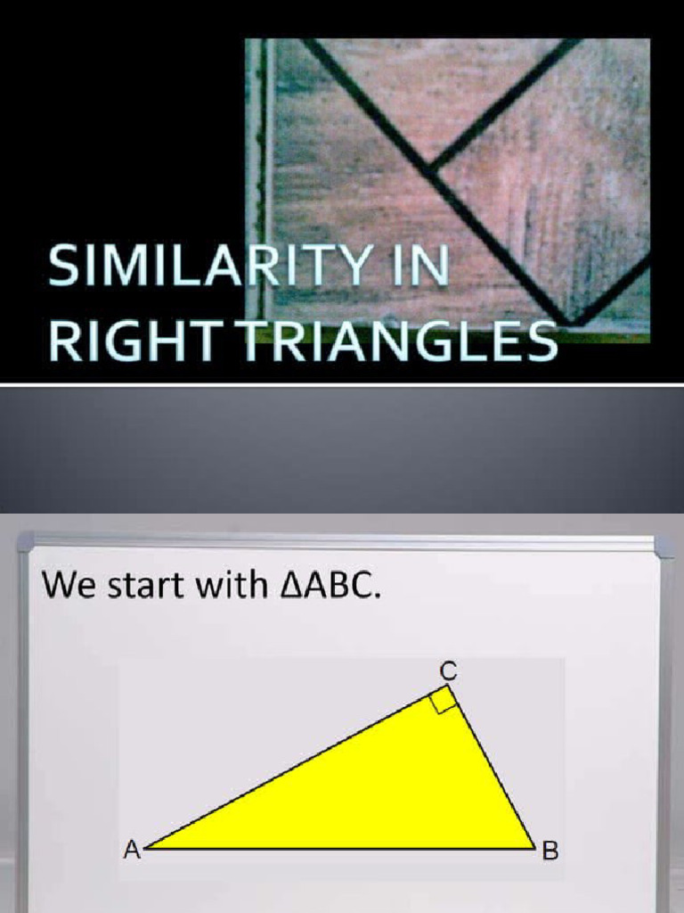 Right Triangle Similarity Theorem | PDF