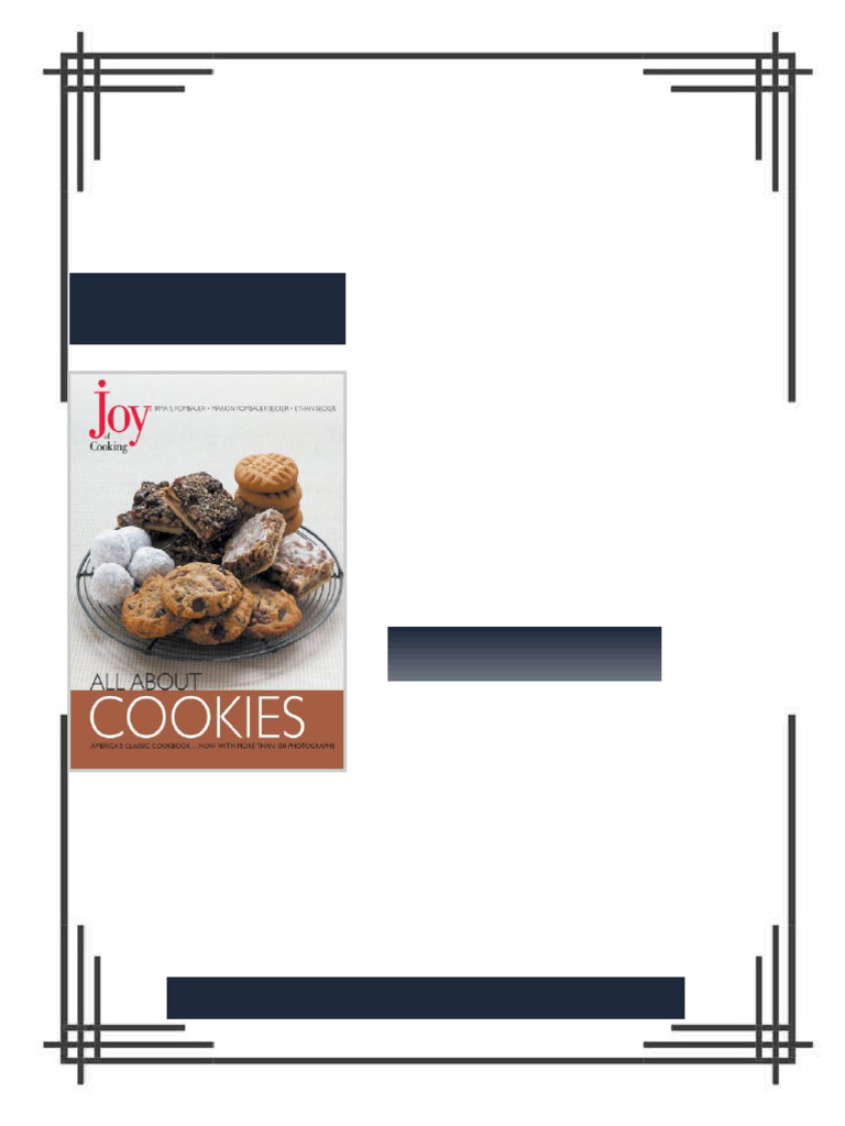 Joy of Cooking All About Cookies 1st Edition Irma S. Rombauer ebook ...
