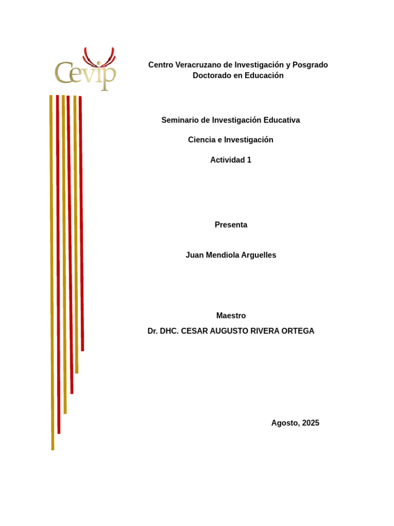 Tarea - 1 - Juan - Mendiola - Seminario de Inv. Educativa | PDF ...