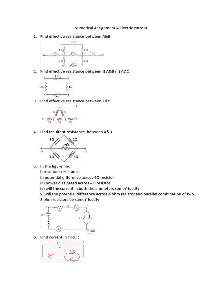 Numerical Assignment 4 Electric Current | PDF