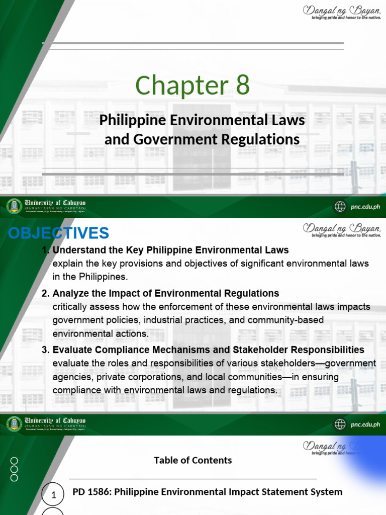 Philippine Environmental Laws Overview | PDF | Waste Management | Water ...
