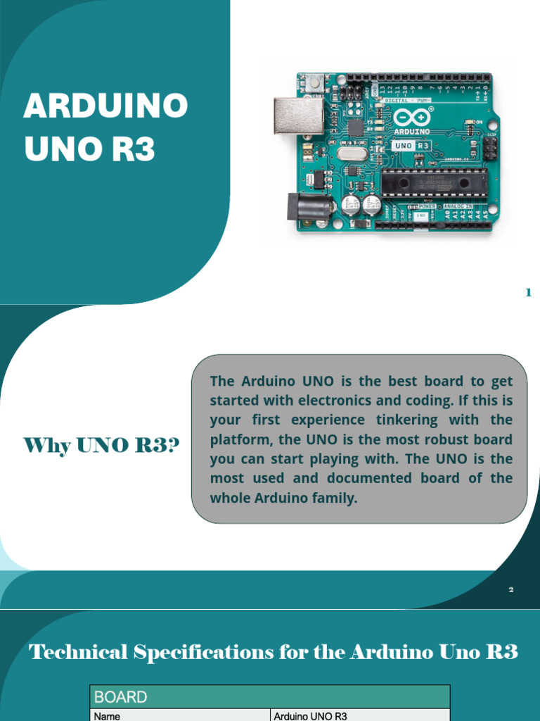 Arduino UNO R3 Overview and Specs | PDF | Arduino | Manufactured Goods