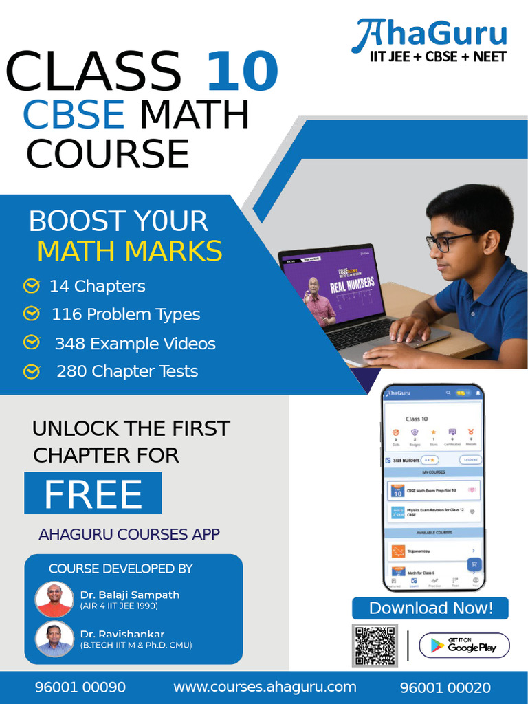 CBSE Class 10 Math - Brochure AG - FINAL | PDF