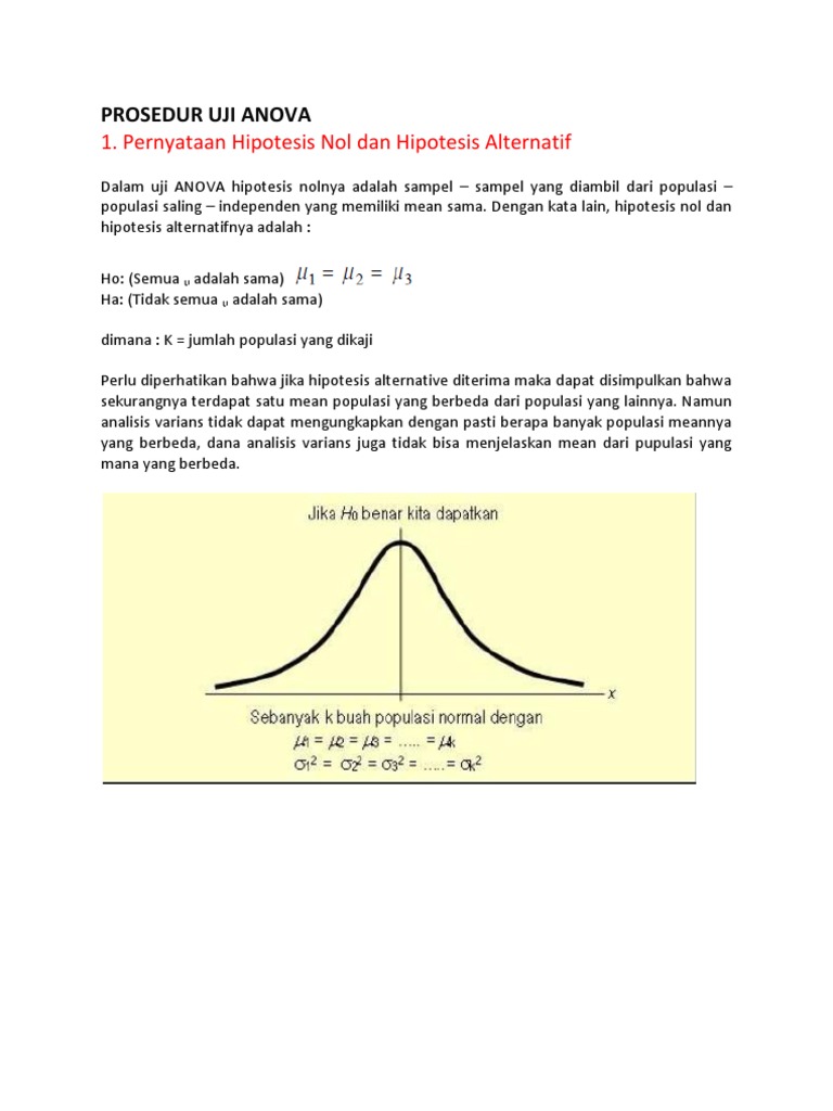 Prosedur Uji Anova | PDF