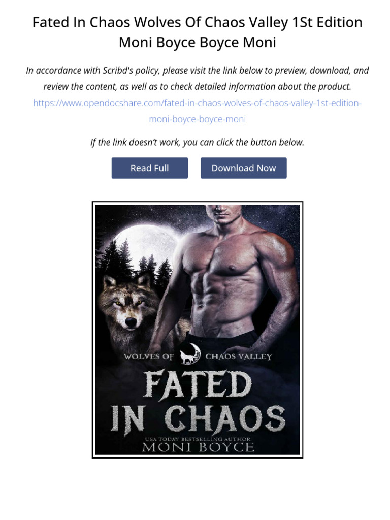 Fated In Chaos Wolves of Chaos Valley 1st Edition Moni Boyce Boyce Moni | PDF