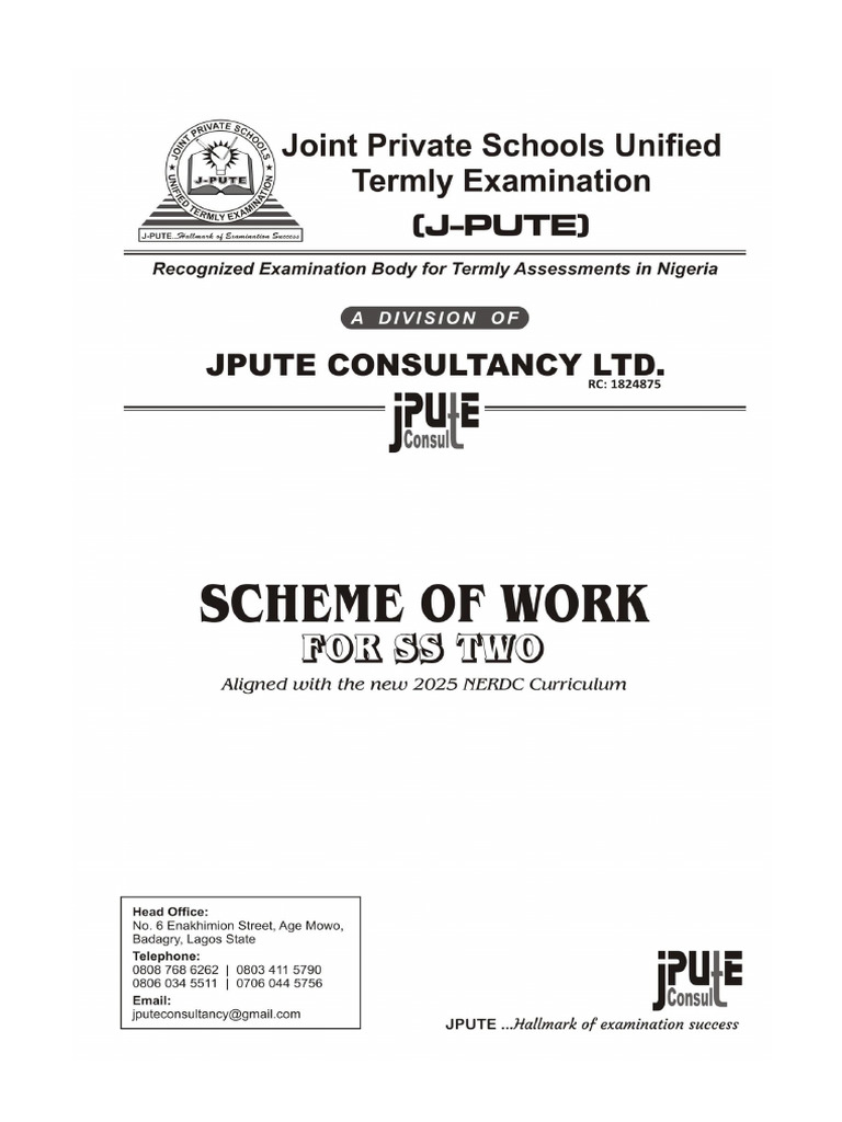 SSS-2 Comprehensive Scheme of Work | PDF | Science