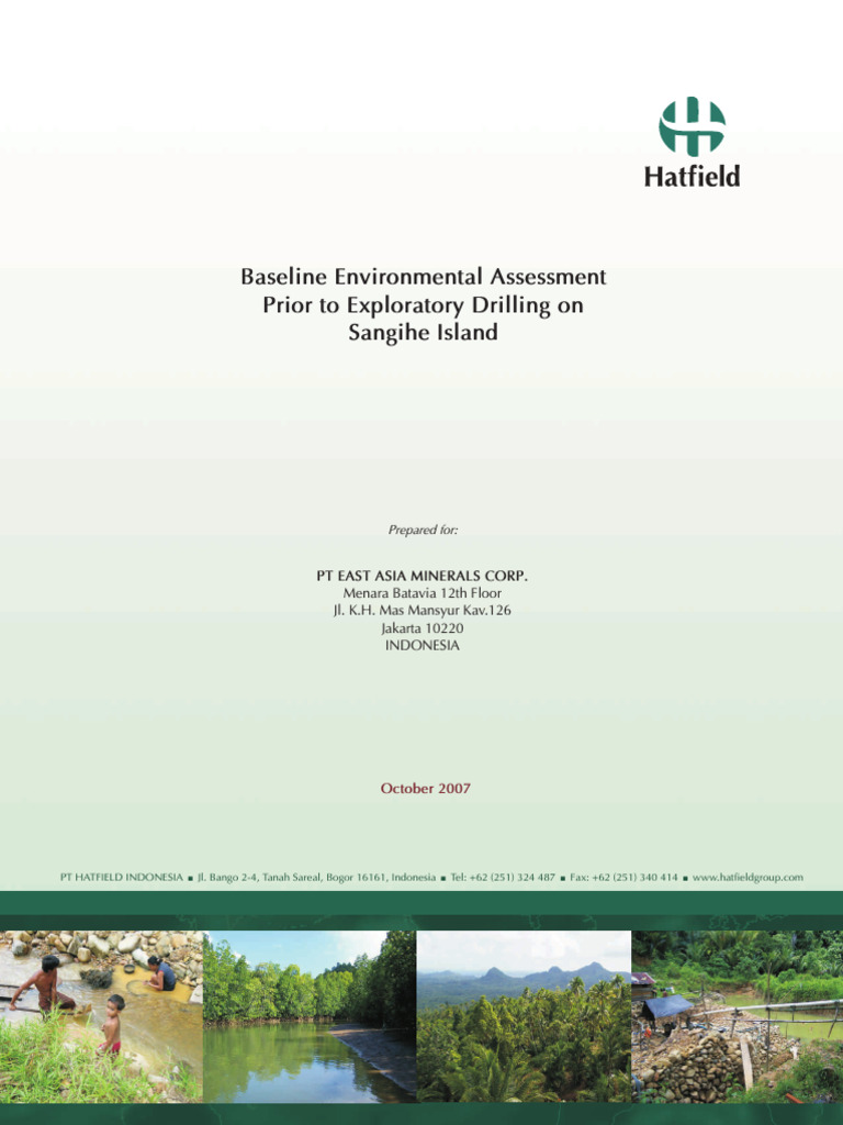 Baseline Environmental Assessment Sangihe | PDF | Mercury (Element) | Lead