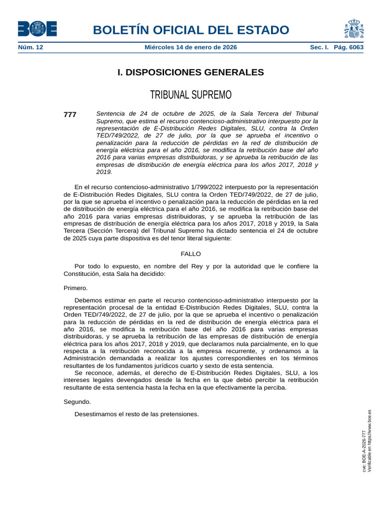 BOE-A-2026-777 | PDF | Justicia | Crimen y violencia